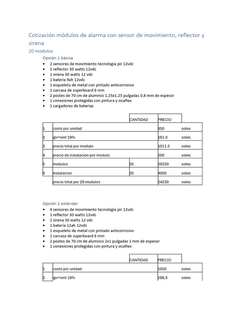 Proyecto de Modulo de Alarma Inc | PDF