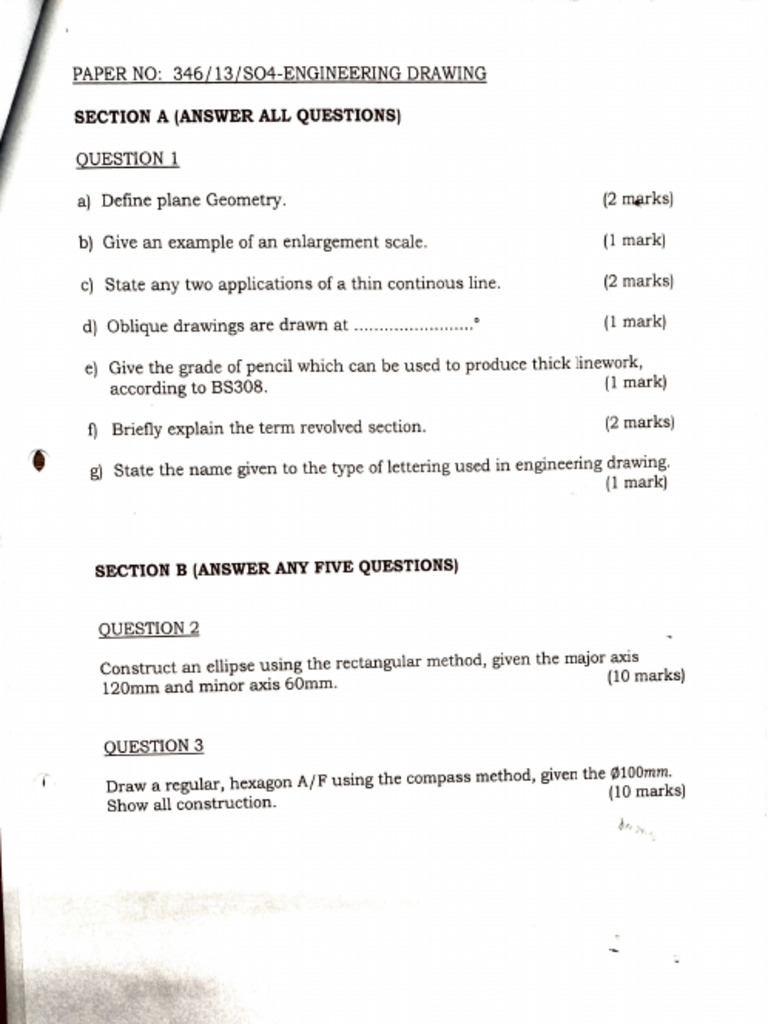 Past Exam Papers | PDF