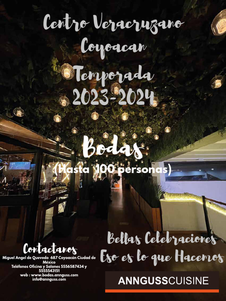 Brochure Bodas Hasta 100 Comidas o Cenas Formales 1 - 85507 ...