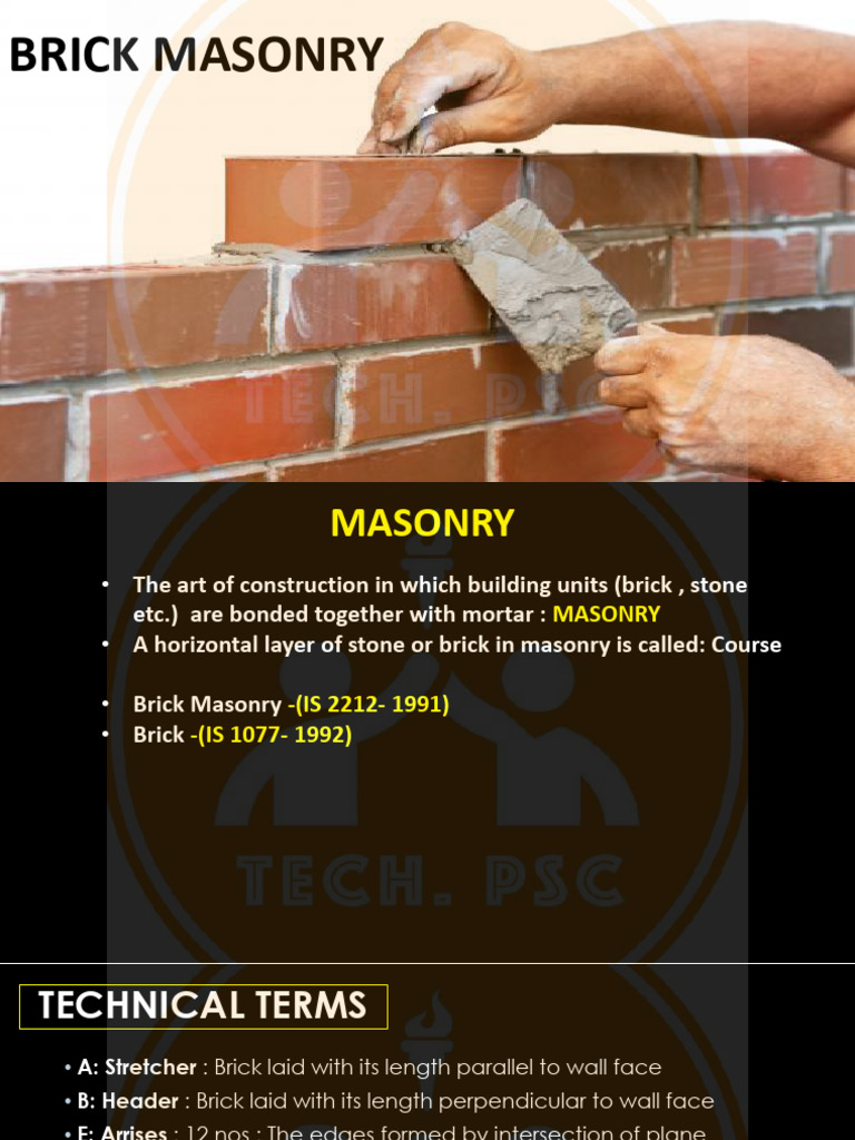 Brick Masonry - 32540176 - 2024 - 05 - 07 - 20 - 53 | PDF | Masonry ...