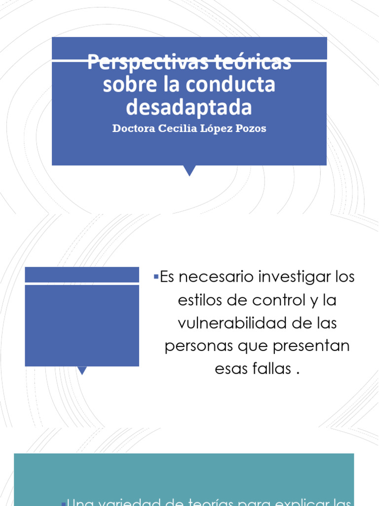 Perspectivas Teóricas Sobre La Conducta Desadaptada | PDF | Cerebro ...