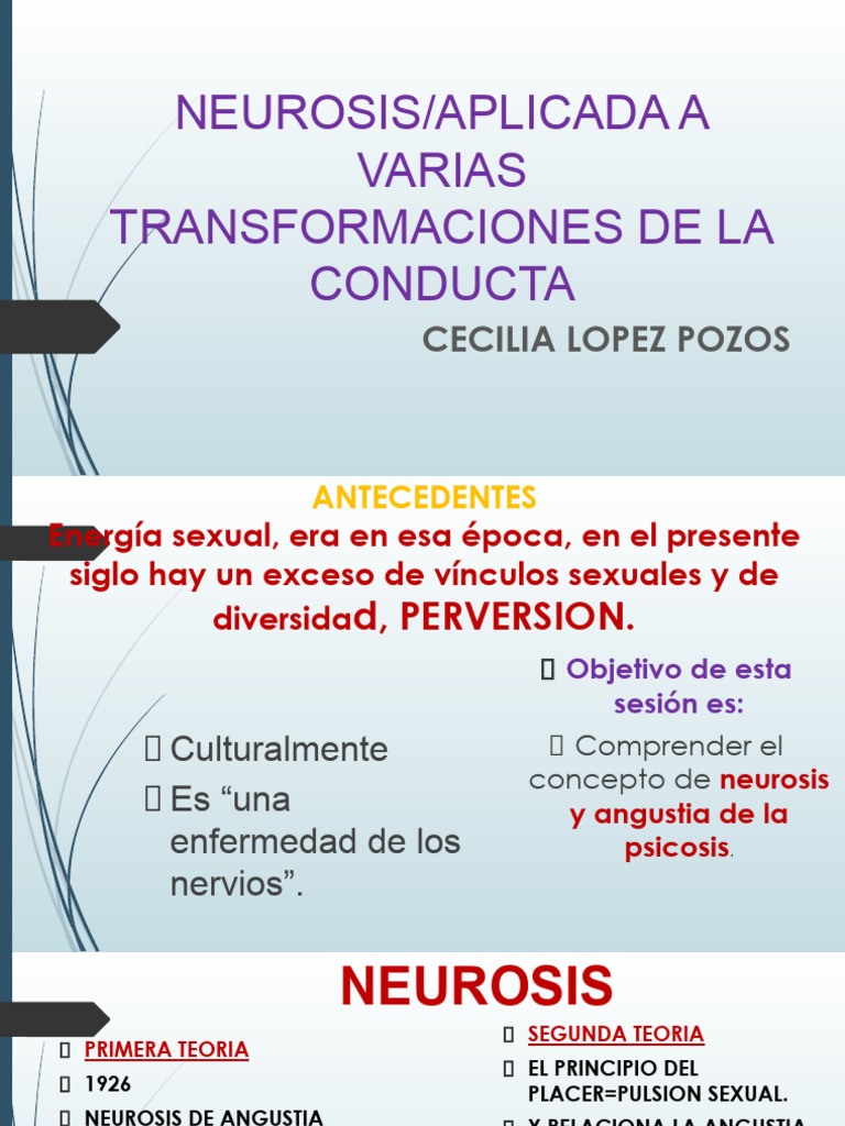 Como Explica Cada Modelo La Neurosis | PDF | Neurosis | Ansiedad