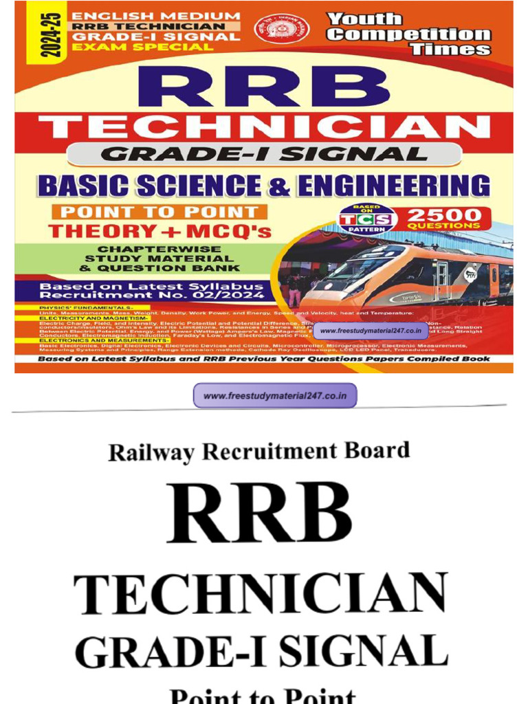 Youth RRB TECHNICIAN GRADE-I Basic Science & Engineering Book PDF | PDF