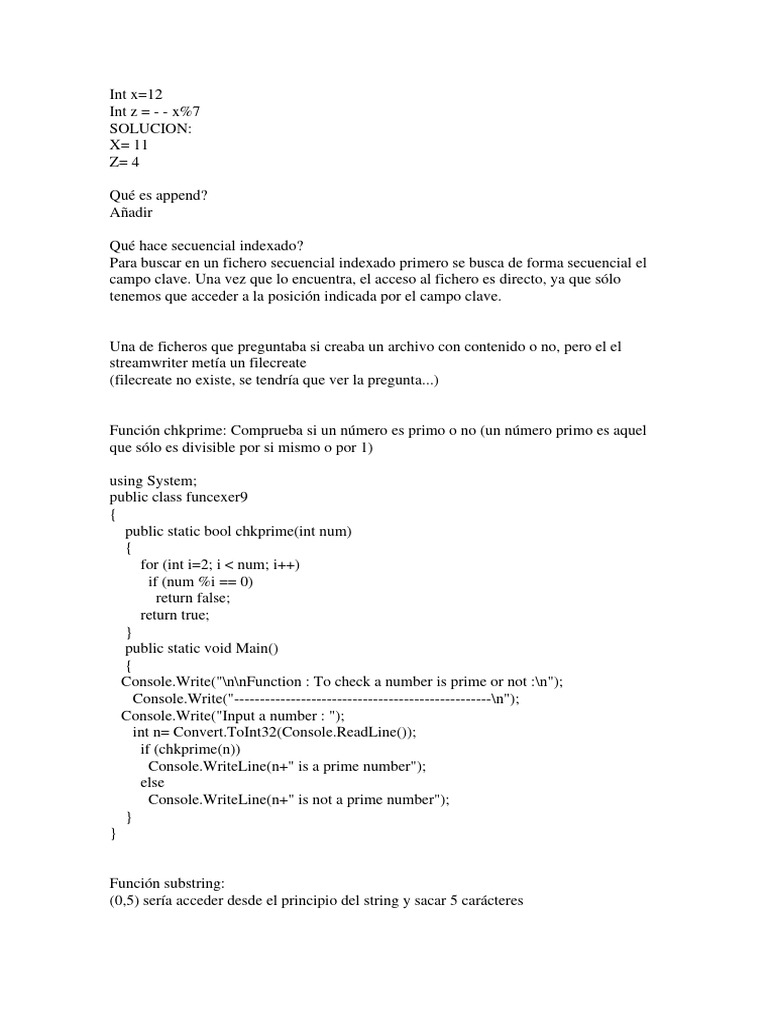Preguntas Examen 14-1-2020 | PDF | Archivo de computadora | Puntero (Programación de computadora)