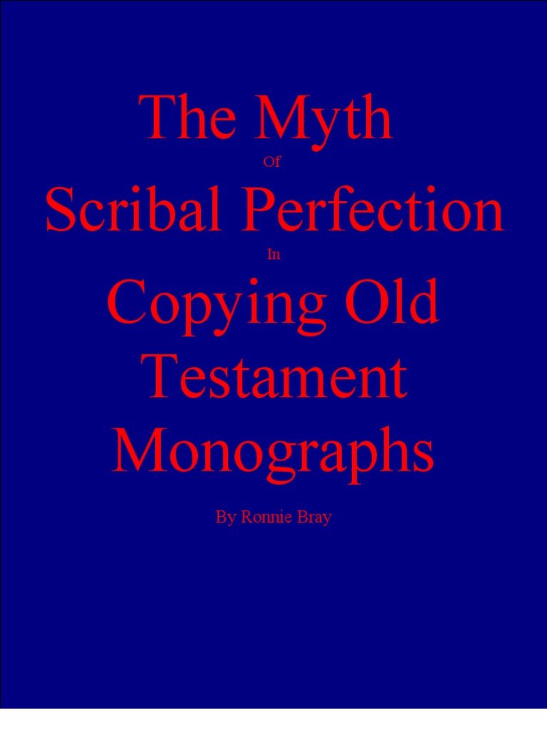 On Soferim Perfection | PDF | Biblical Inerrancy | The Church Of Jesus ...