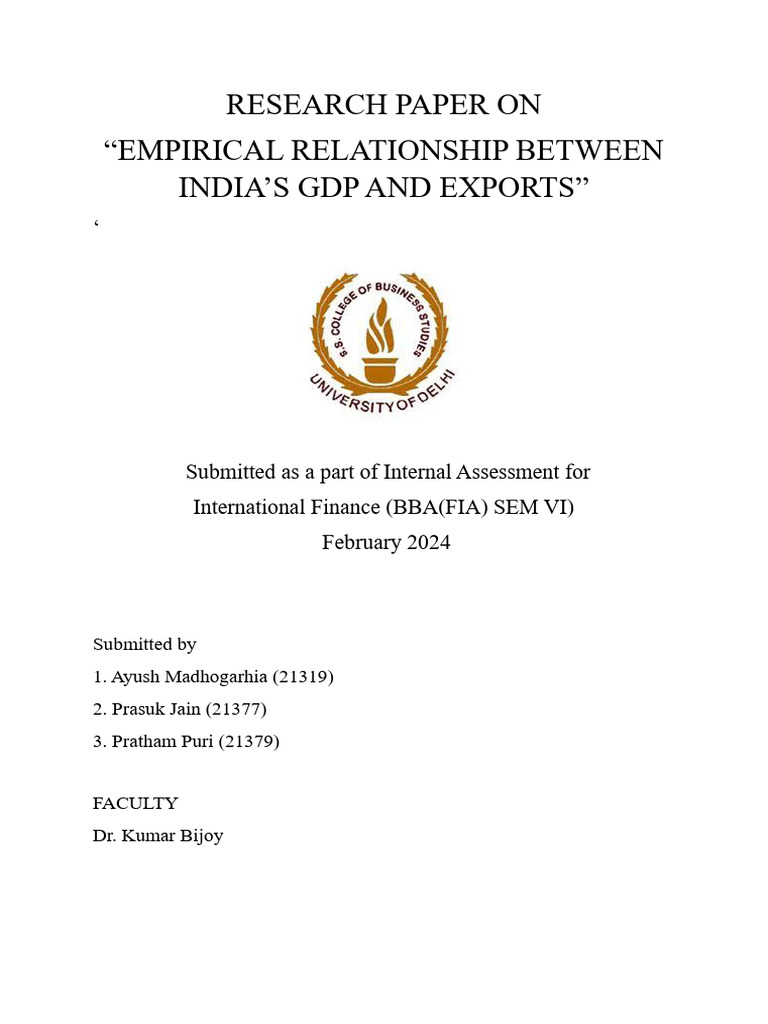 IF Research Paper Final | PDF | Coefficient Of Determination | Statistics