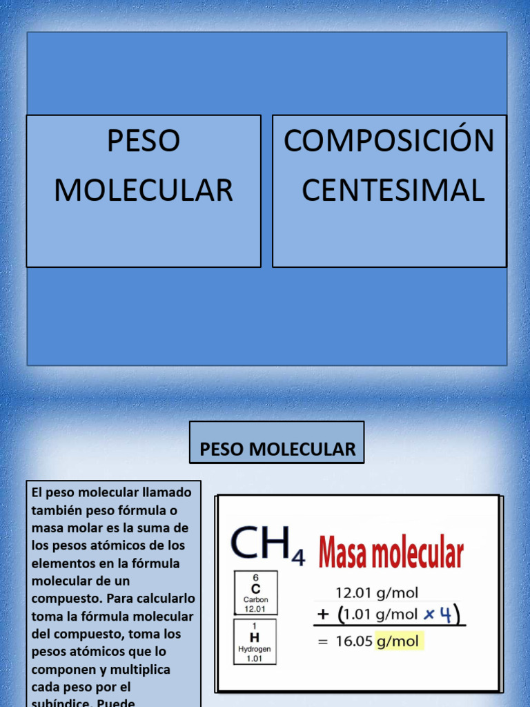 Composicion Centesimal | PDF