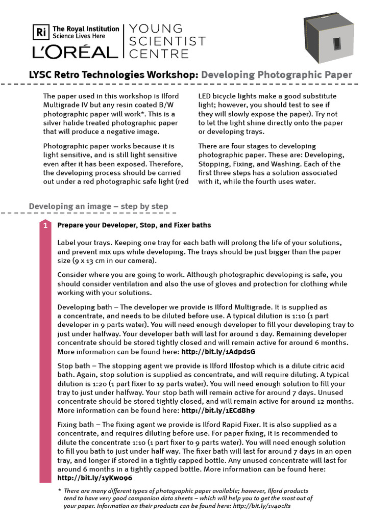 Developing Film Paper L'oreal | PDF | Materials | Industrial Processes