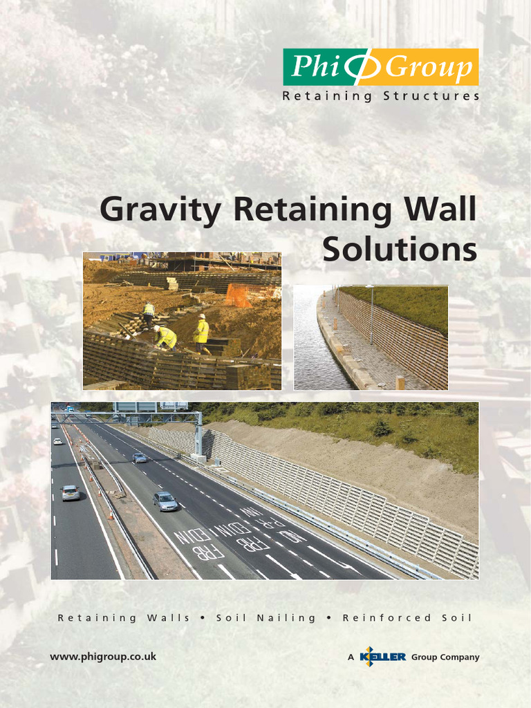 Gravity Retaining Wall Broch | Download Free PDF | Concrete | Building ...