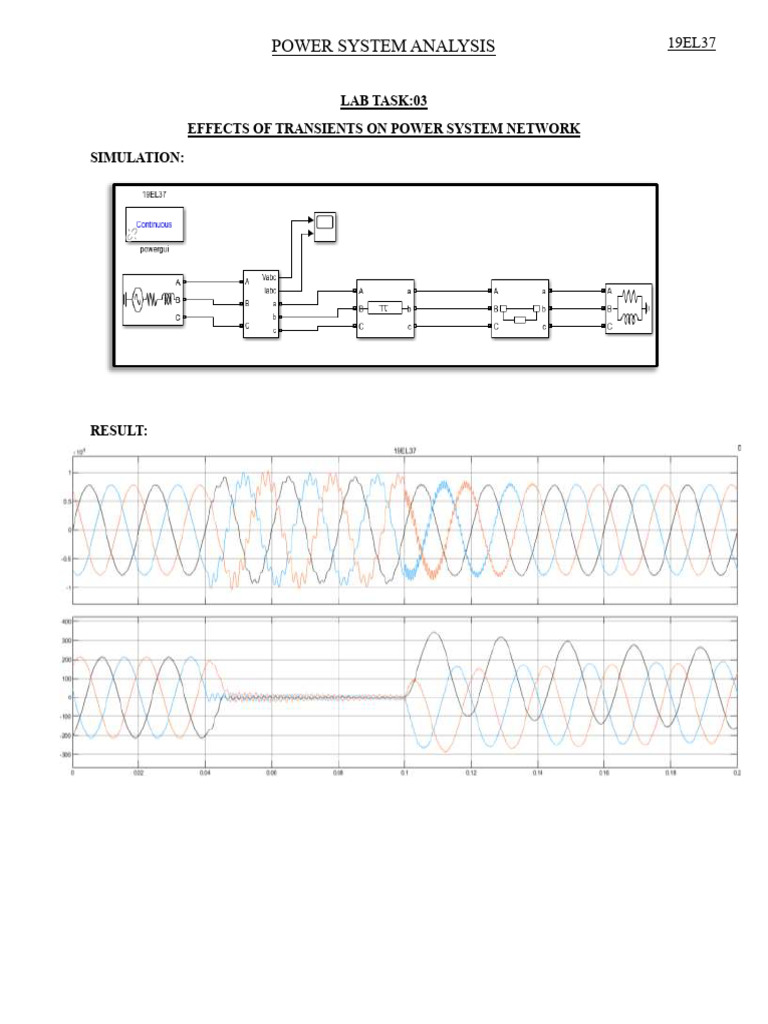 Power System Fault Simulations | PDF