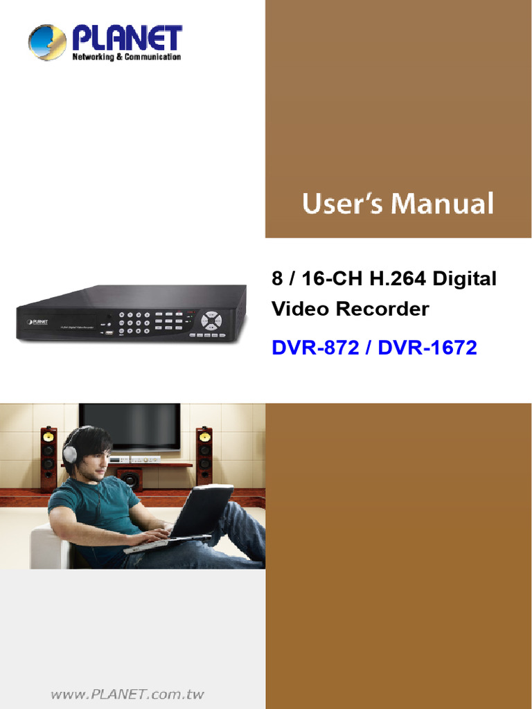 DVR 872 | PDF | Frame Rate | Computer Network