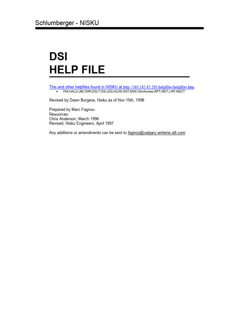 DSI - Help File | PDF | Telecommunications Engineering | Electrical Engineering