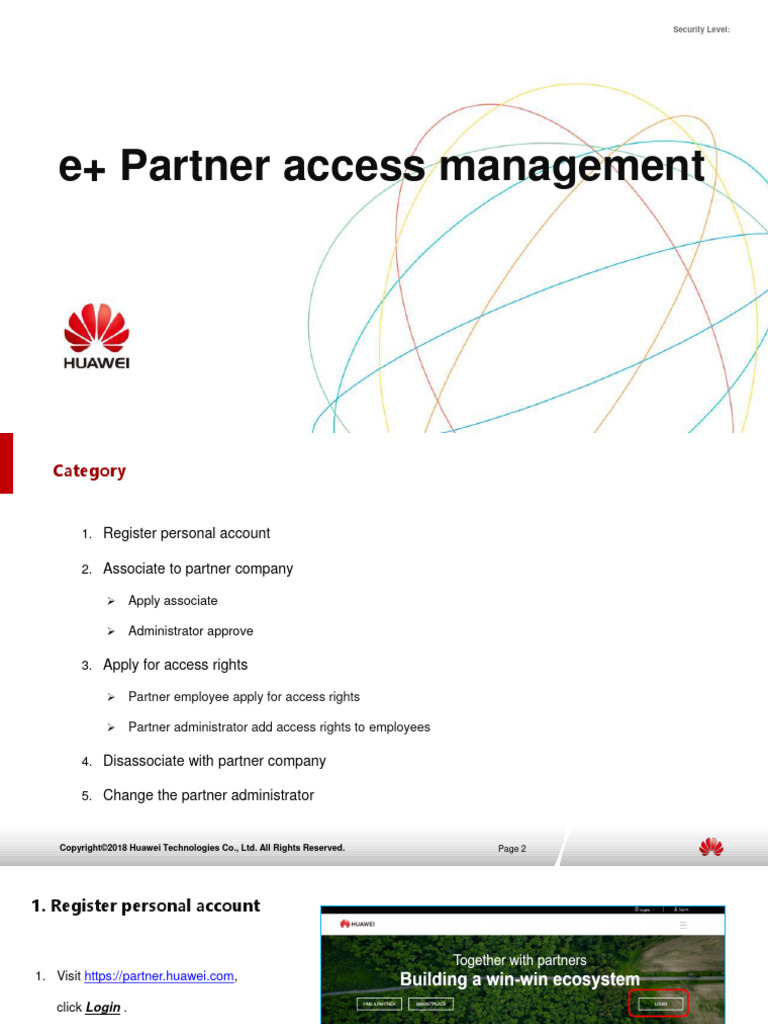 E+ Partner Access Management - 201906 | PDF | Login