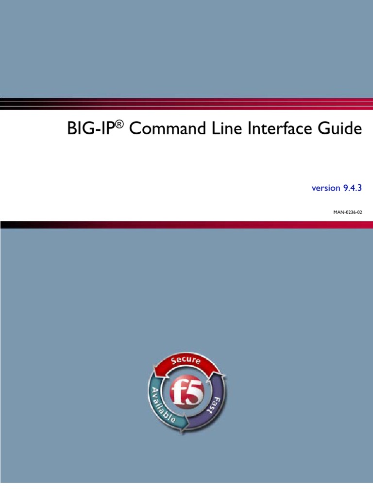 BIG-IP Command Line Interface Guide | Download Free PDF | Hypertext Transfer Protocol | Load ...