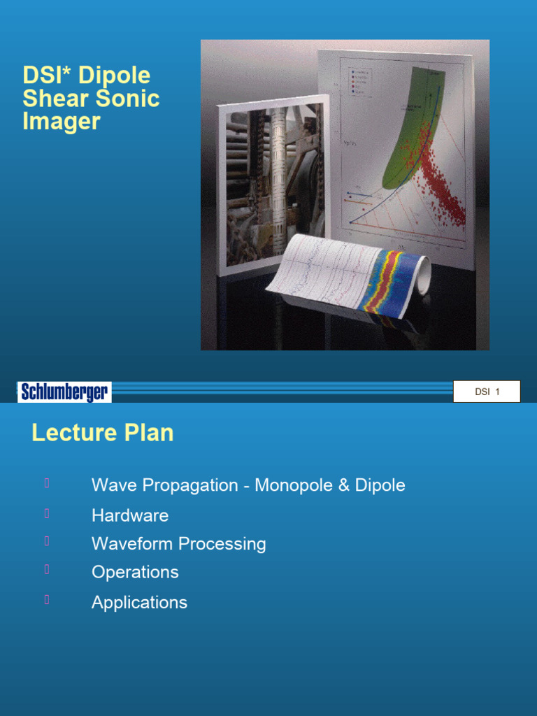 DSI Dipole Shear Sonic Imager | PDF | Waves | Physical Phenomena