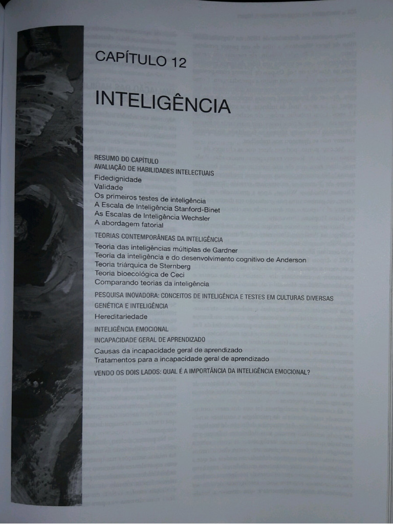 Inteligência e Aprendizagem Cap | PDF