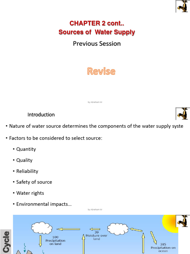 Key Water Supply Sources Explained | PDF | Aquifer | Groundwater