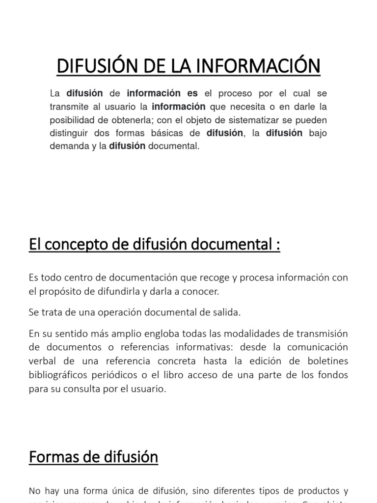 Estrategias de Difusión de Información | PDF | Información | Usuario ...