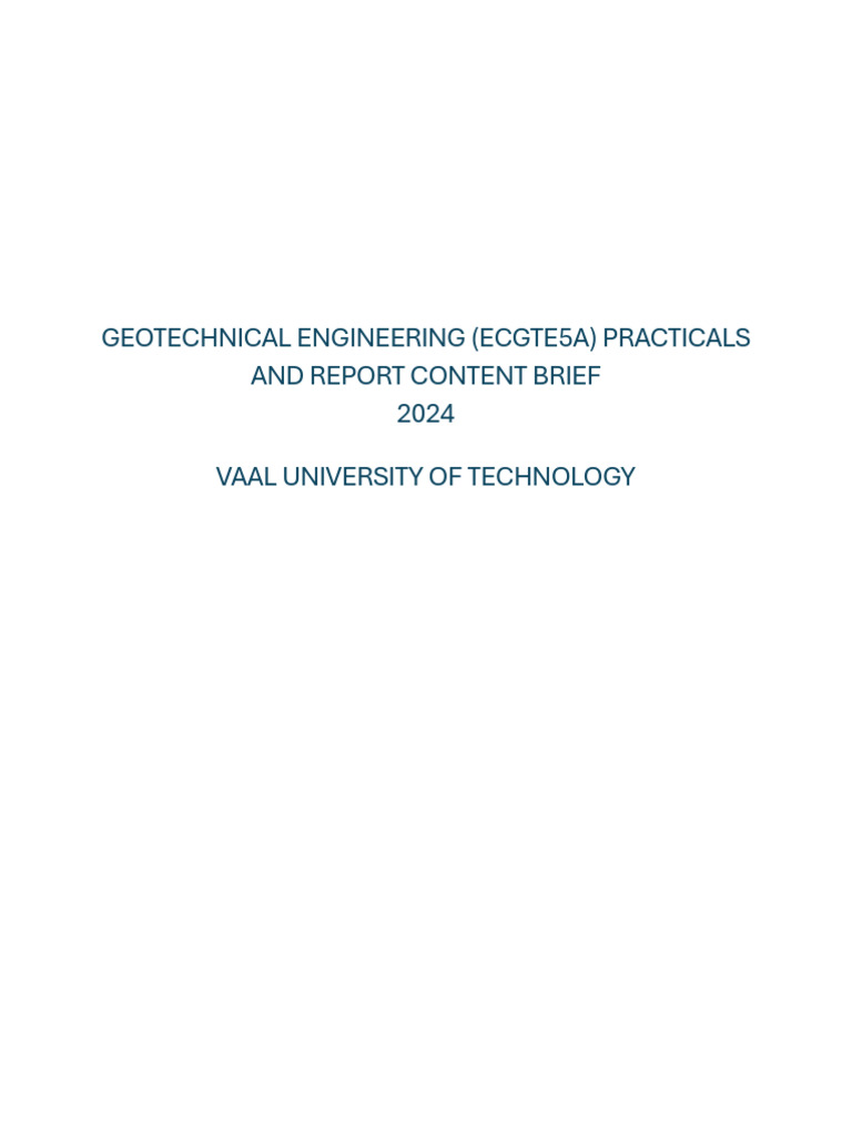 Geotechnical Engineering Report Brief | PDF | Deep Foundation ...