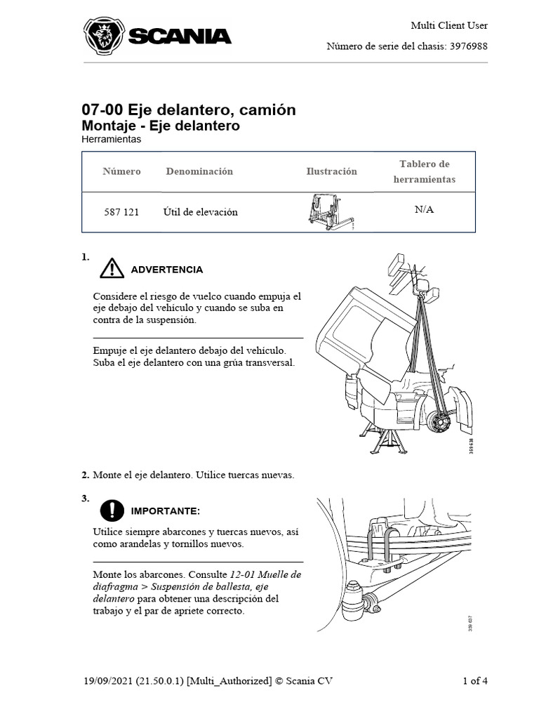 Eje Delantero Montaje | PDF | Eje | Tornillo