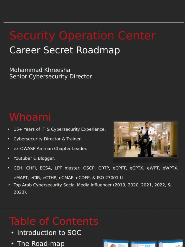 SOC Career Roadmap | PDF