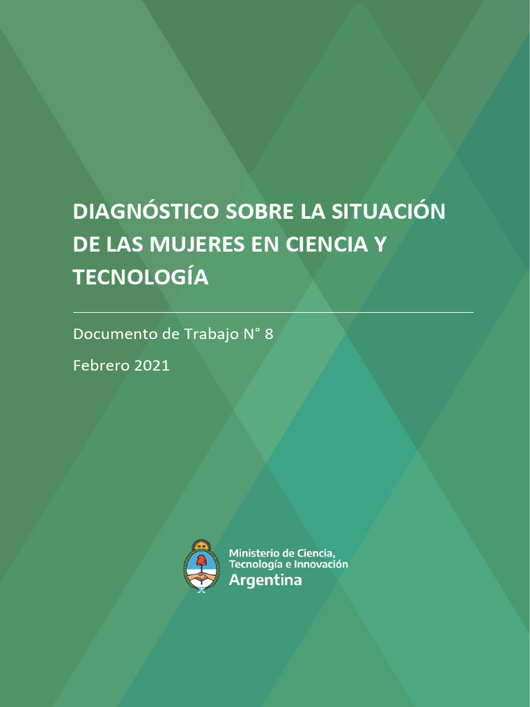 diagnostico_situacion_de_las_mujeres_en_cyt_-_febrero_2021 | PDF | Igualdad de género | Estudios ...