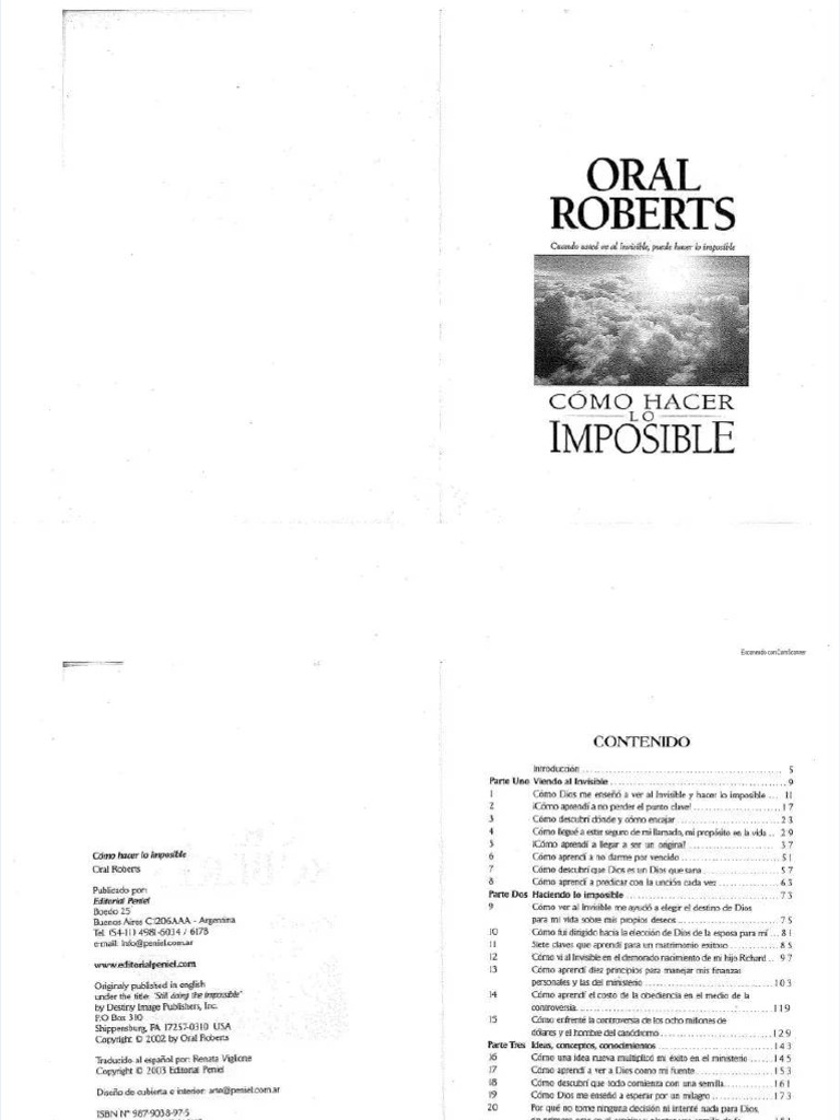 Como Hacer Lo Imposible Oral Roberts - Compress | PDF