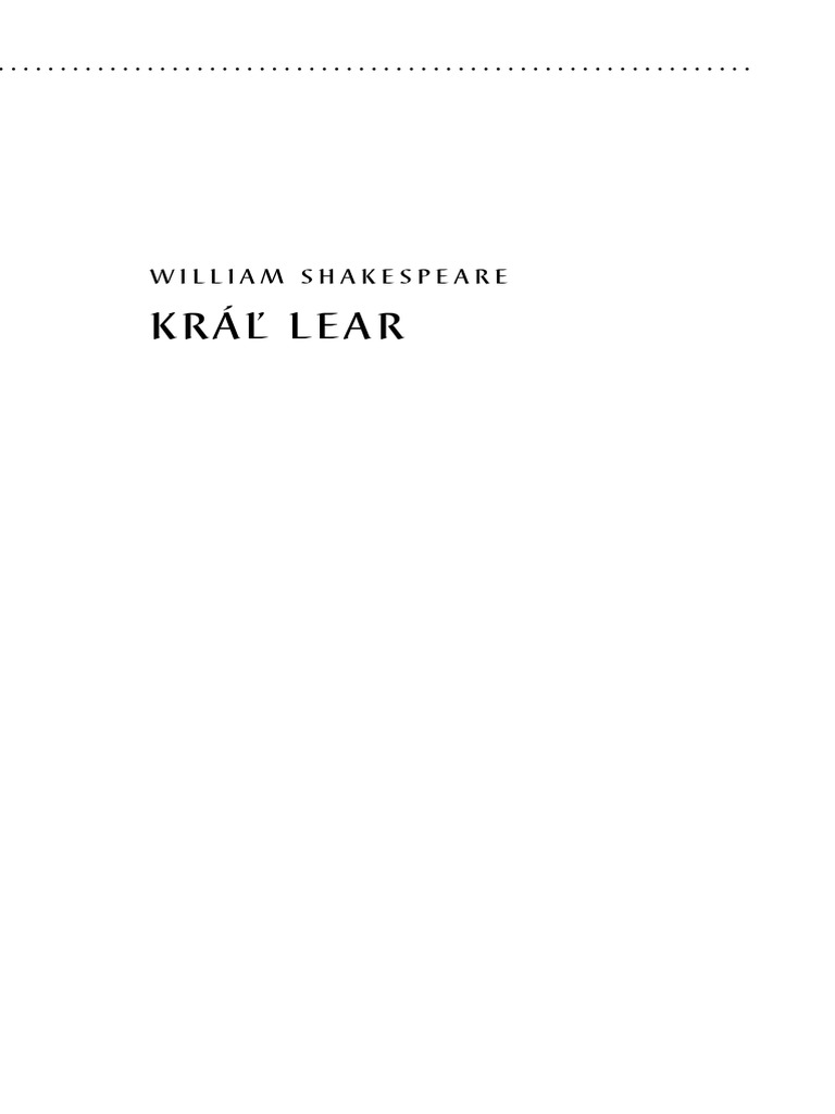 Král Lear Pdf