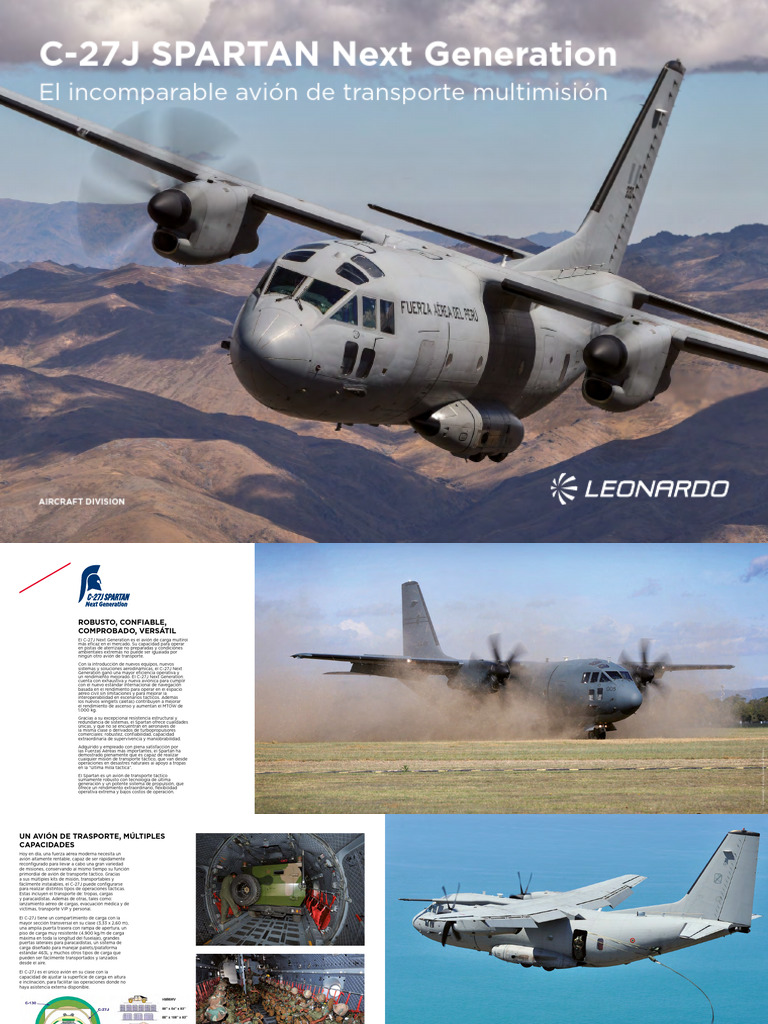 C-27J Next Gen Brochure New SP | PDF | Avión | Aeronave
