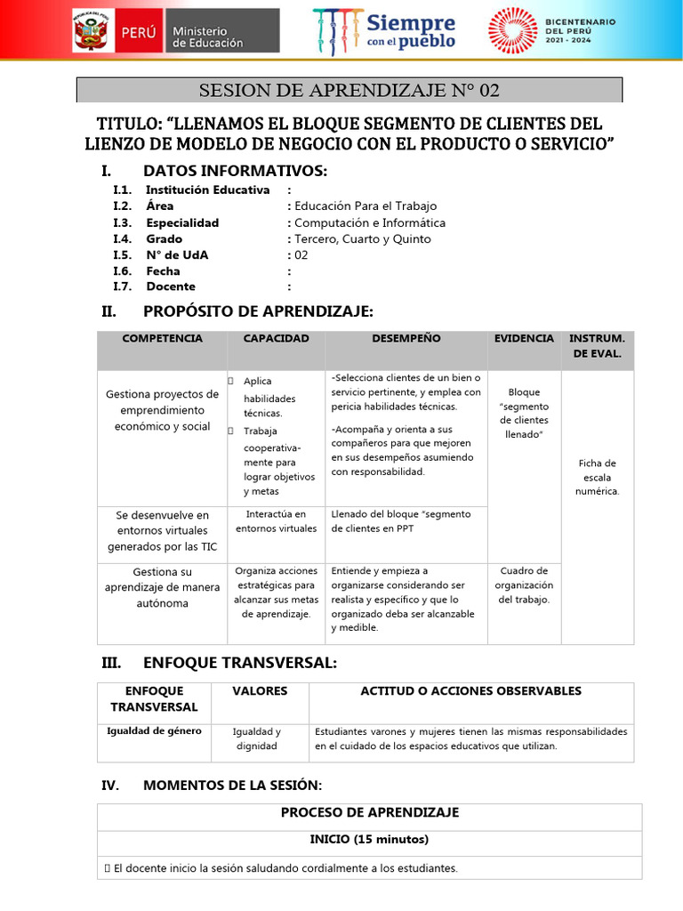 Sesion 02 Ept | PDF | Aprendizaje | Maestros