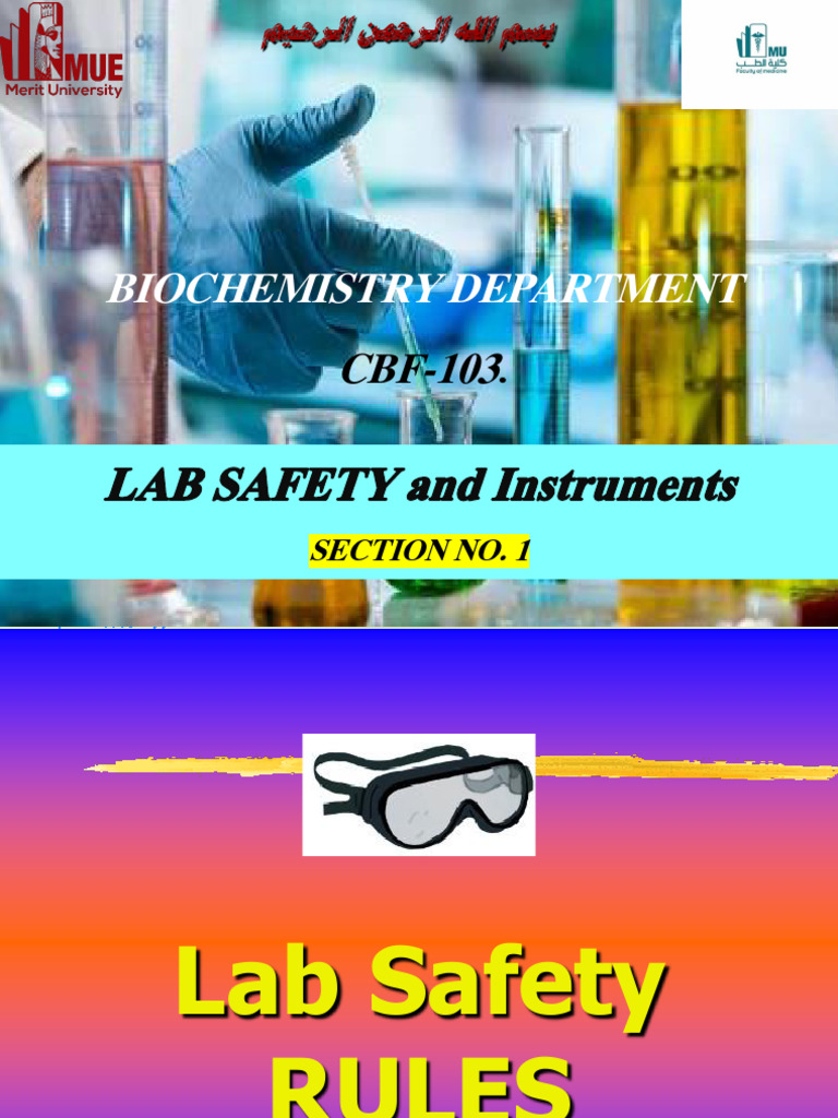 Lab Safety and Instruments Sec. 1 | PDF