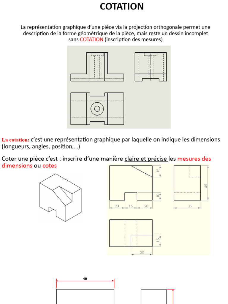 Cours Cotation | PDF | Angle | Mathématiques