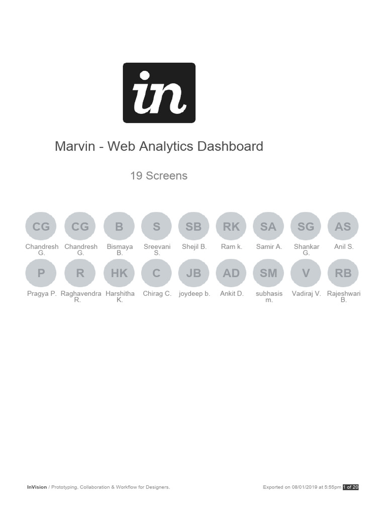Marvin - Web Analytics Dashboard 16203570 | PDF | Information ...