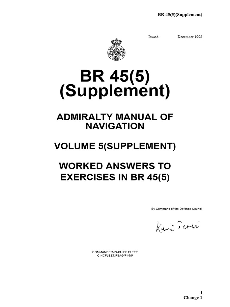 BR 45 (5) (Supp) | PDF | Navigation