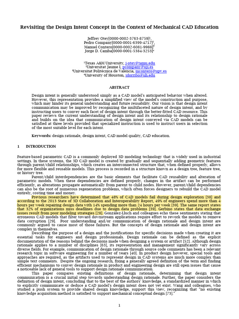 Revisiting The Design Intent Concept | Download Free PDF | Computer ...