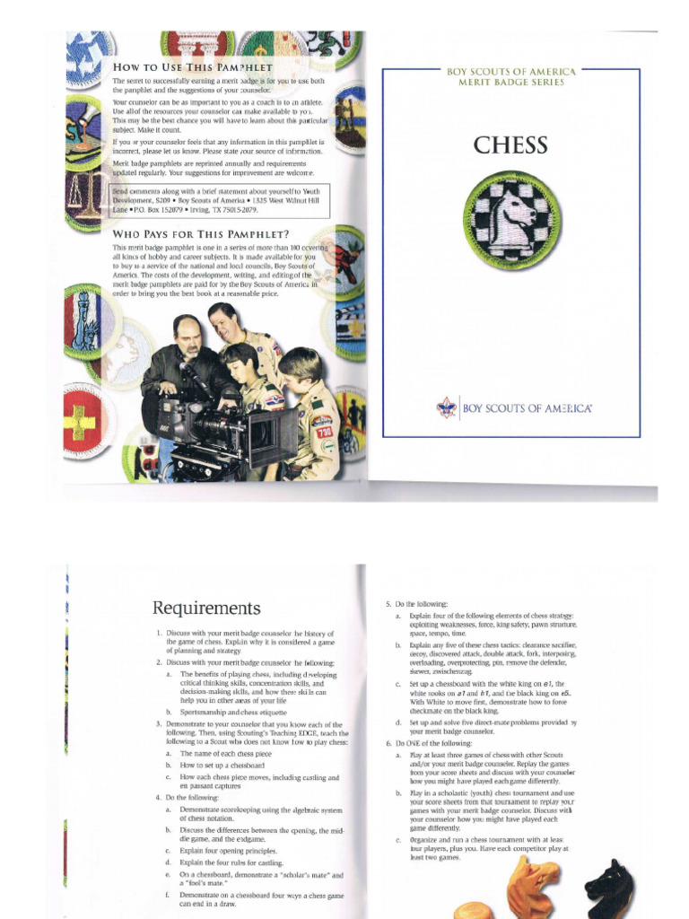 Chess Merit Badge Pamphlet | PDF