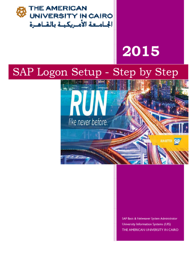 Sap Logon Setup - Step by Step Guide - Os Mac | PDF | Os X Yosemite ...