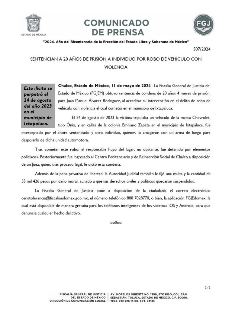 Comunicado 507 2024 | PDF