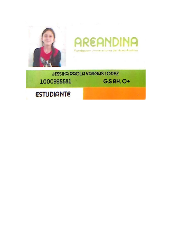 Carnet Estudiantil-Jessika Vargas | PDF