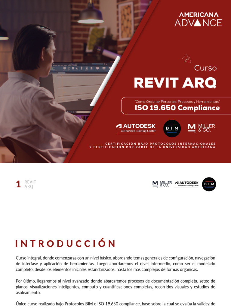 Brochure BIM Curso Revit Arq | PDF | Autodesk Revit | Informática