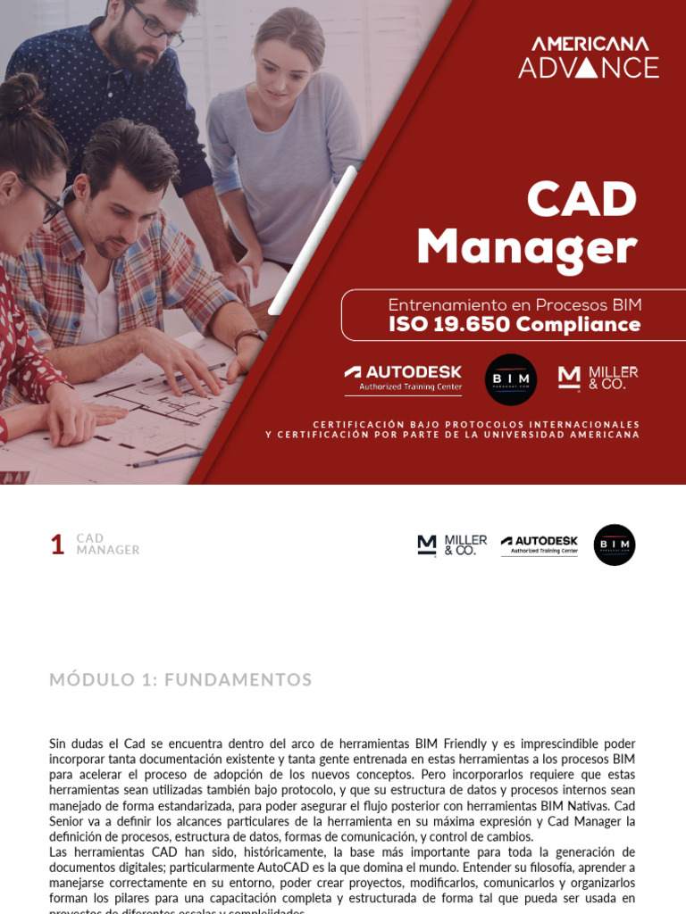 Brochure Diplomado CAD Manager | PDF | Informática