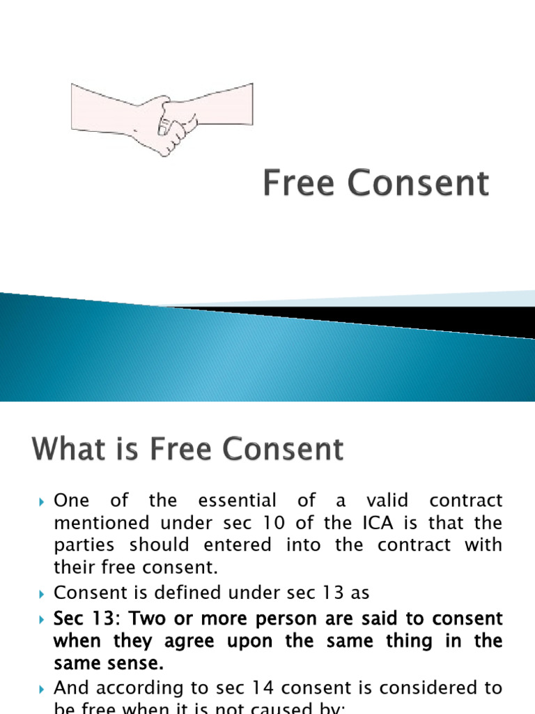 Free Consent | PDF | Misrepresentation | Business Law