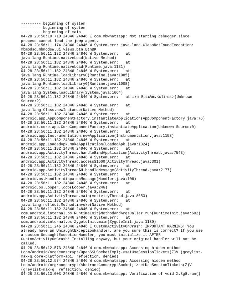 logcat | PDF | Java (Programming Language) | Mobile App