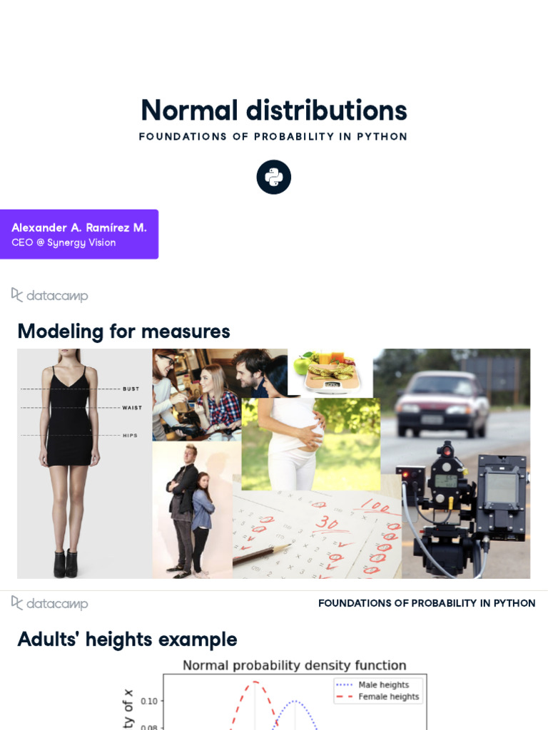 Normal Distributions in Python Guide | PDF | Probability Density Function | Poisson Distribution