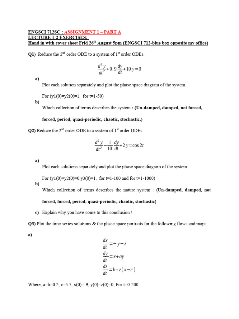 Student Assignment - Part A | PDF | Applied Mathematics | Mathematics