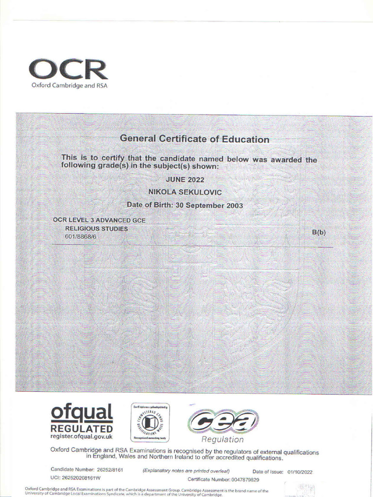 OCR Education | PDF