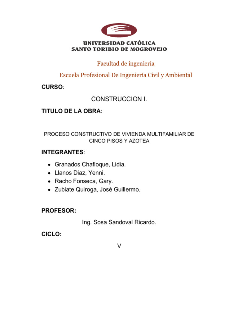 Proceso Constructivo de Una Casa | PDF | Fundación (Ingeniería) | Hormigón