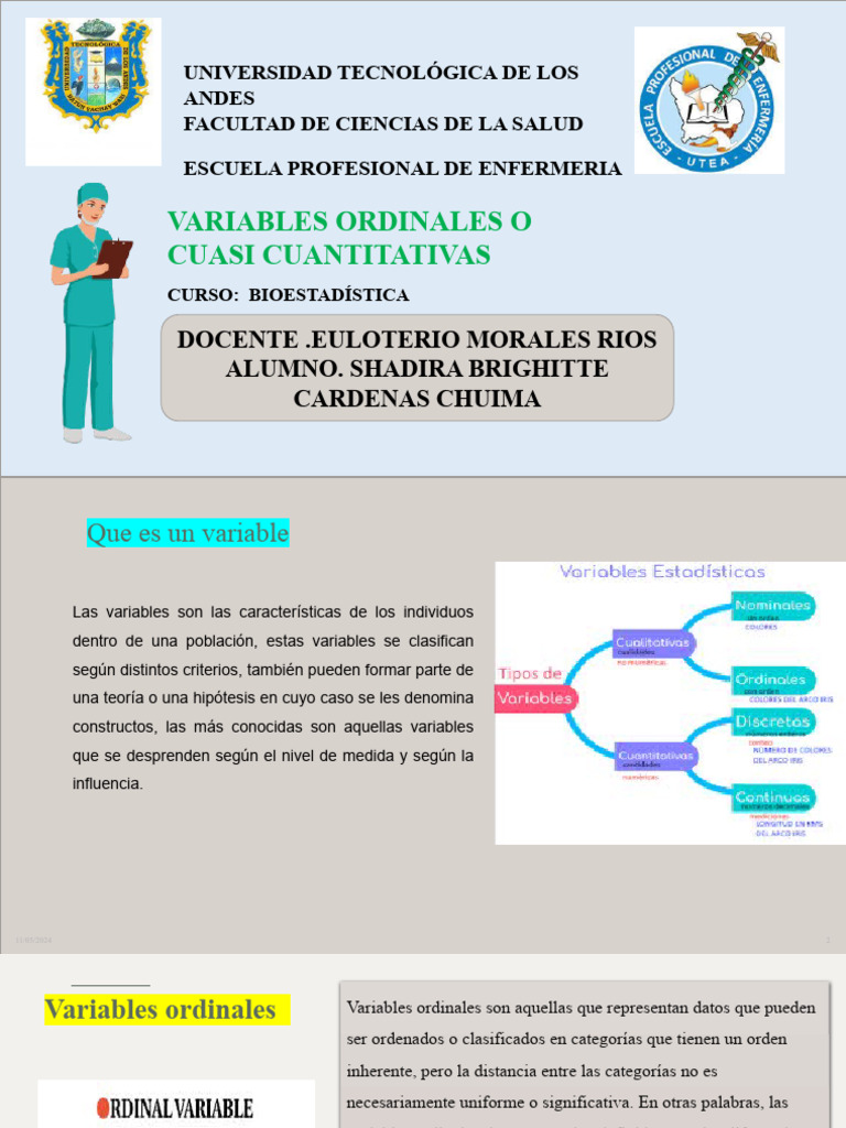 Variables Ordinales | PDF
