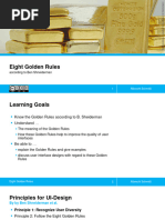 Shneiderman's 8 Golden Rules of Design | PDF