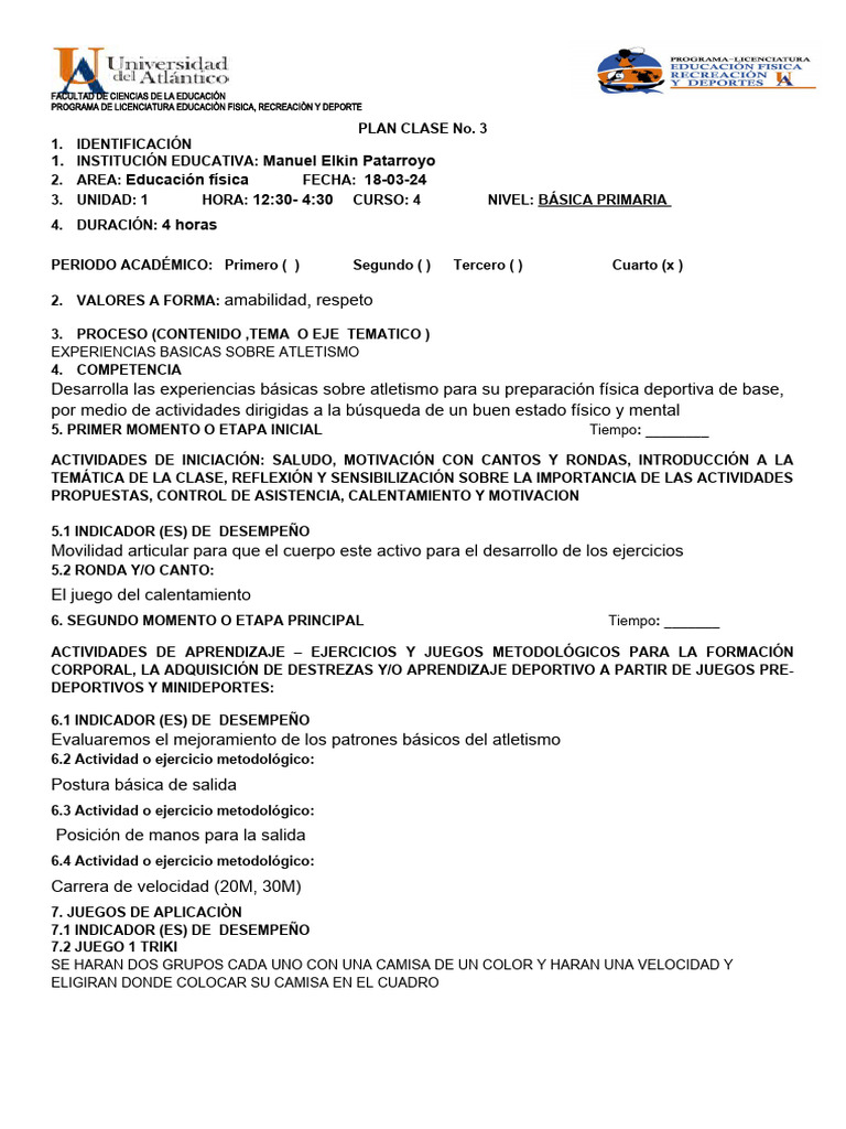 Plan Clase 4-2 | PDF | Enseñando | Evaluación